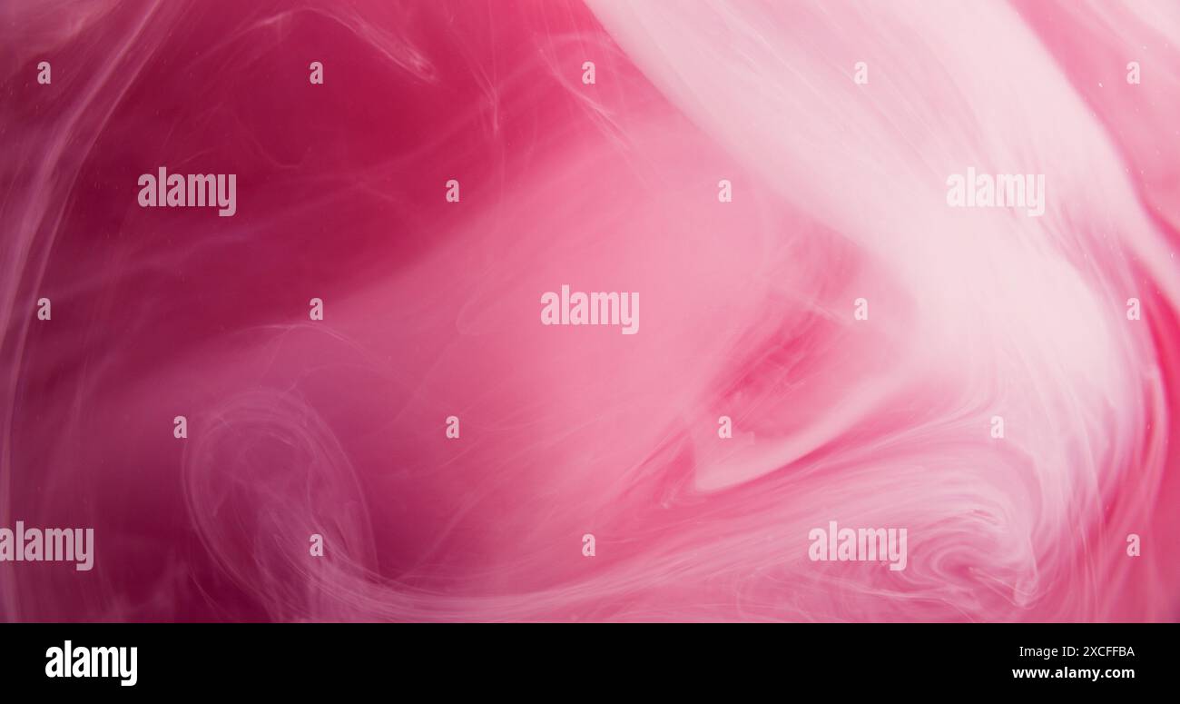 Ink water mix. Pink fog. Defocused dreamlike mist cloud wave dust ...