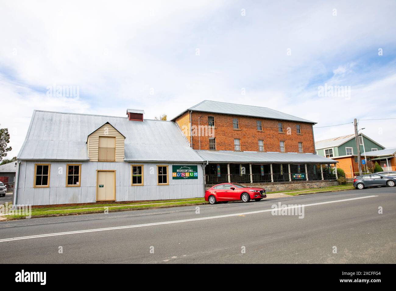 Uralla town centre and McCrossins Mill museum building, one of the many ...