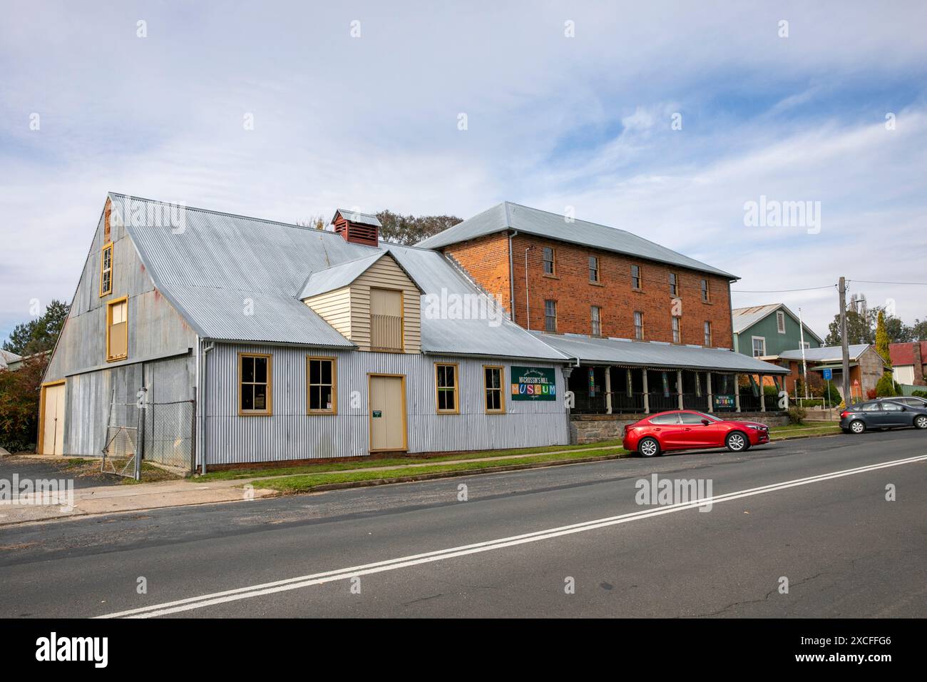Uralla town centre and McCrossins Mill museum building, one of the many ...