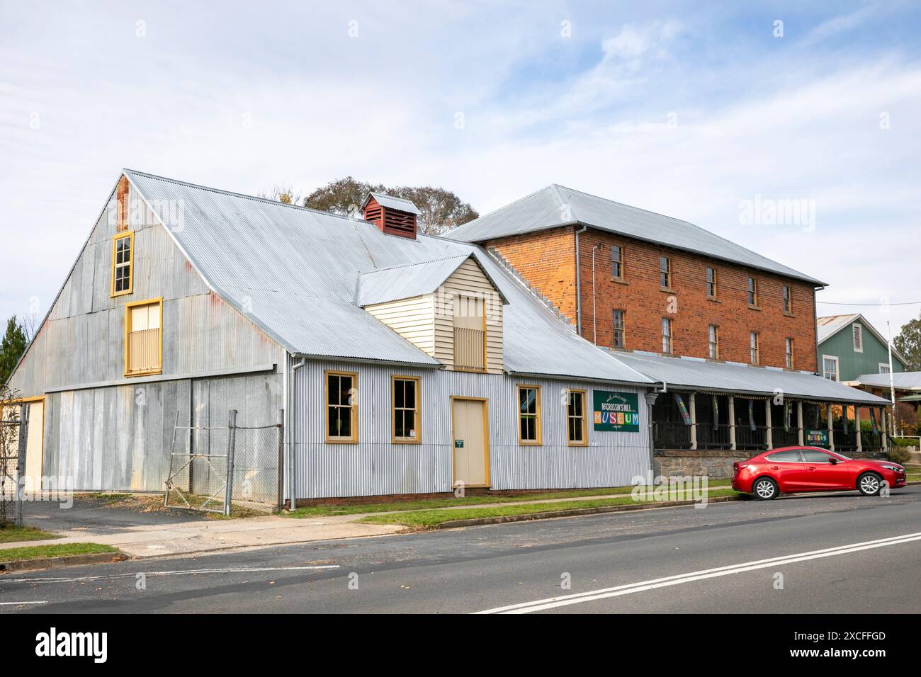 Uralla town centre and McCrossins Mill museum building, one of the many ...