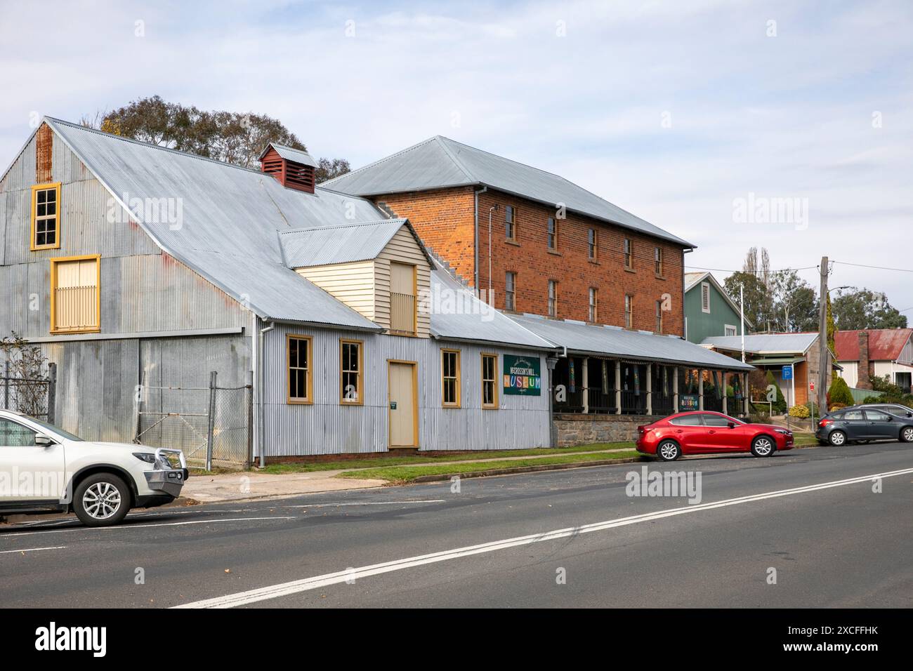 Uralla town centre and McCrossins Mill museum building, one of the many ...