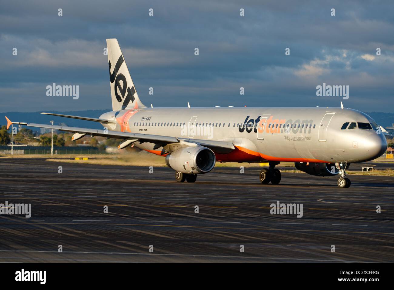 Jetstar Airbus A320 seen taxiing at Adelaide Airport Stock Photo - Alamy