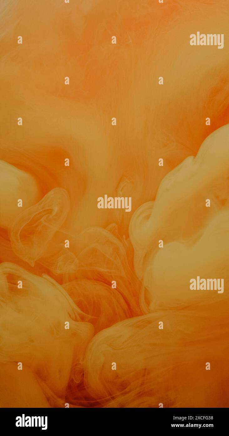 Mist wave paint flow orange hi-res stock photography and images - Alamy