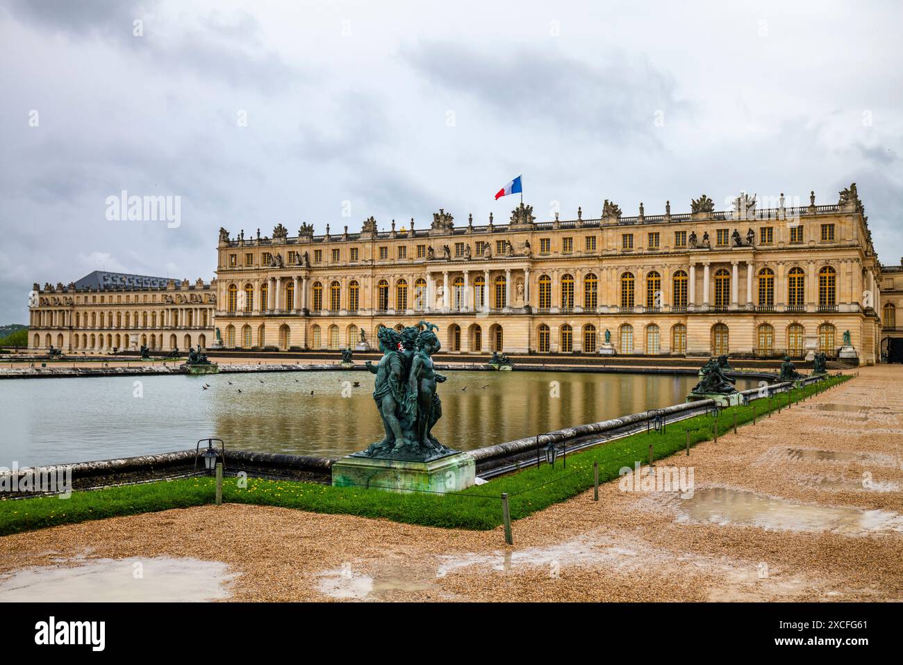 NORTH FACADE PALACE OF VERSAILLES (1631-1689) VERSAILLES FRANCE Stock ...