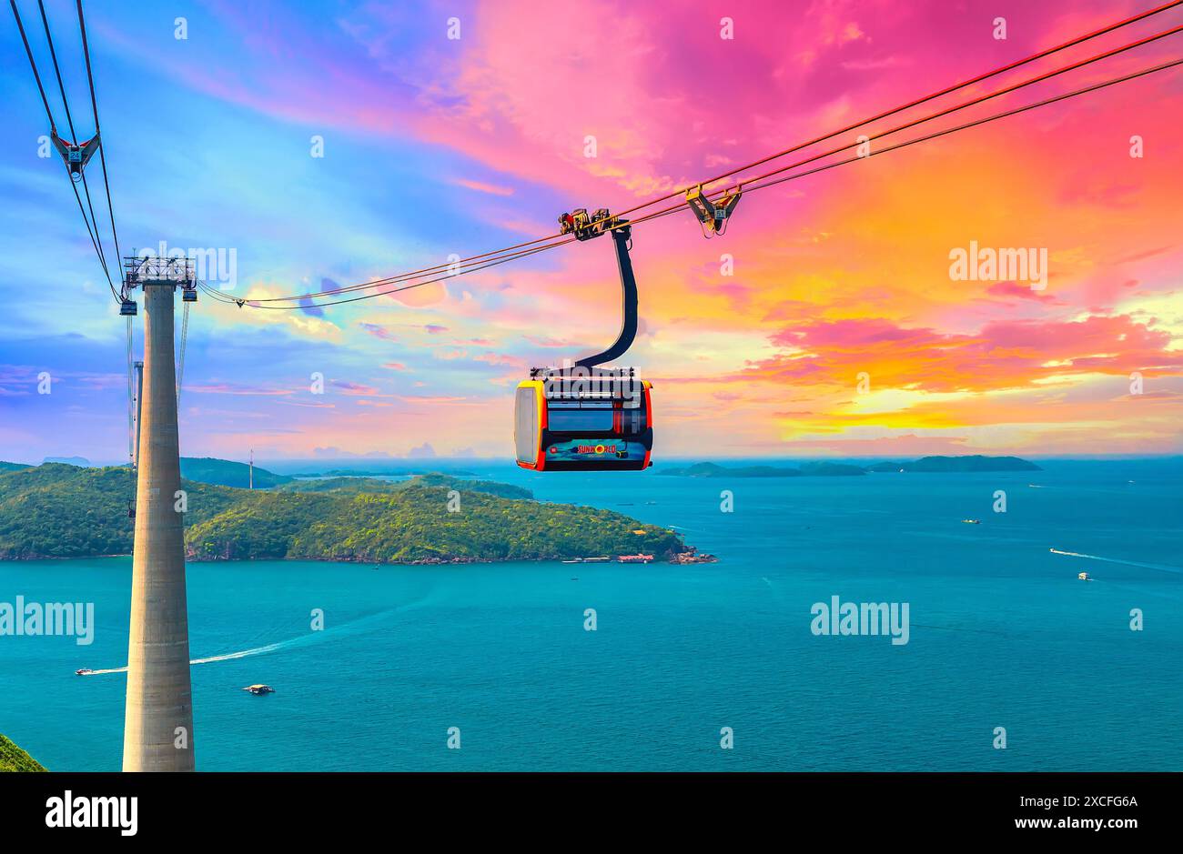 The longest cable car ride in the world, Phu Quoc island in South ...