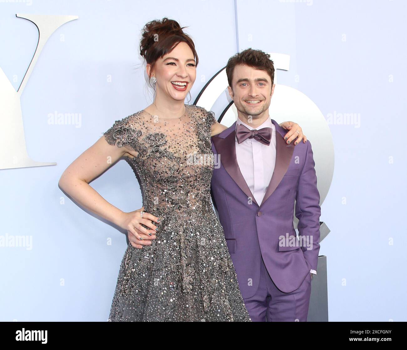 New York City, USA. 16th June, 2024. Daniel Radcliffe and Erin Darke ...