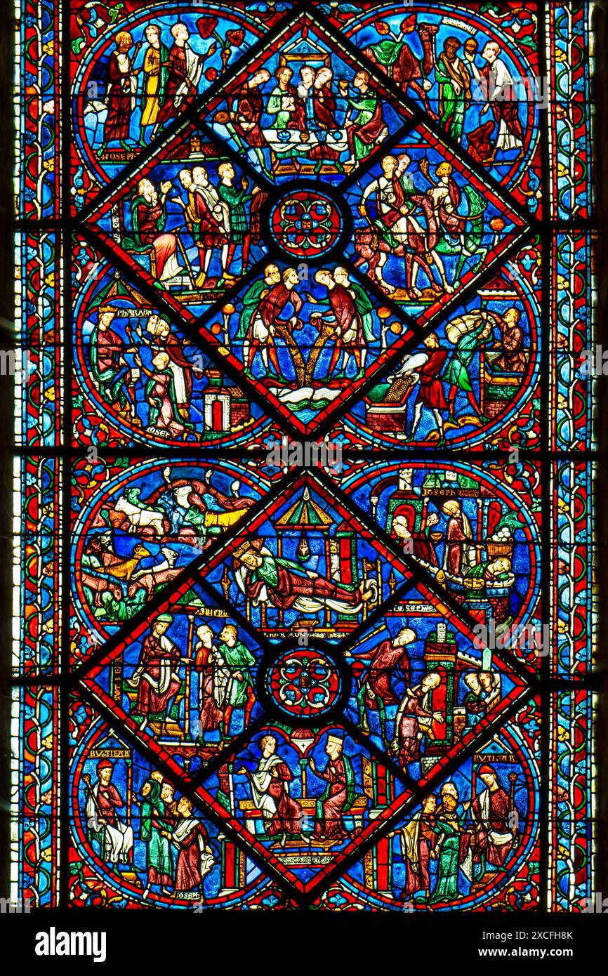 Medieval windows gothic cathedral chartres hi-res stock photography and ...