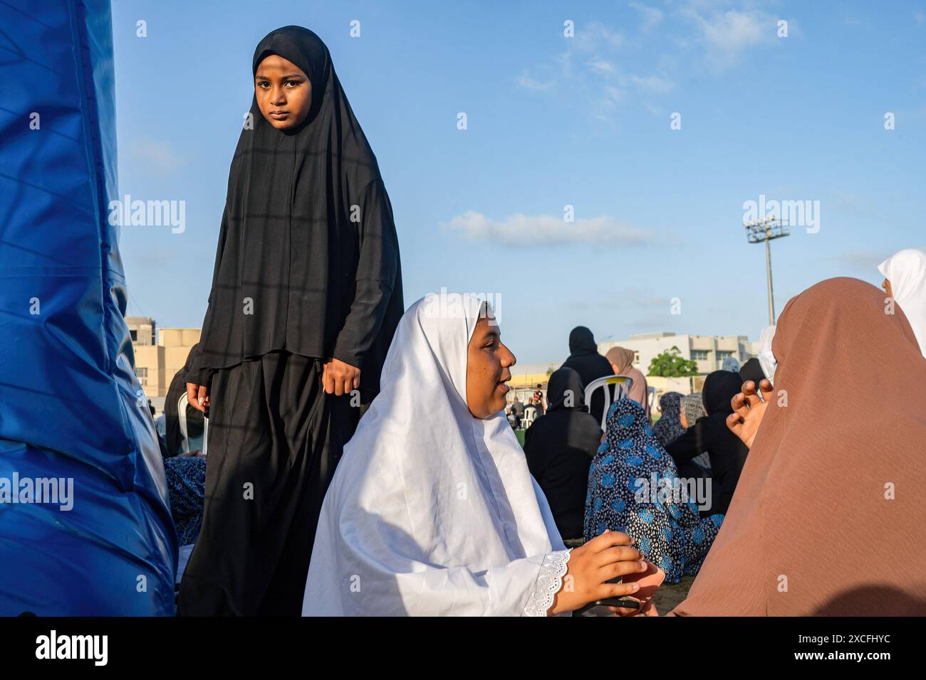 A Muslim girl seen during the Eid Al Adha celebrations. Muslim ...