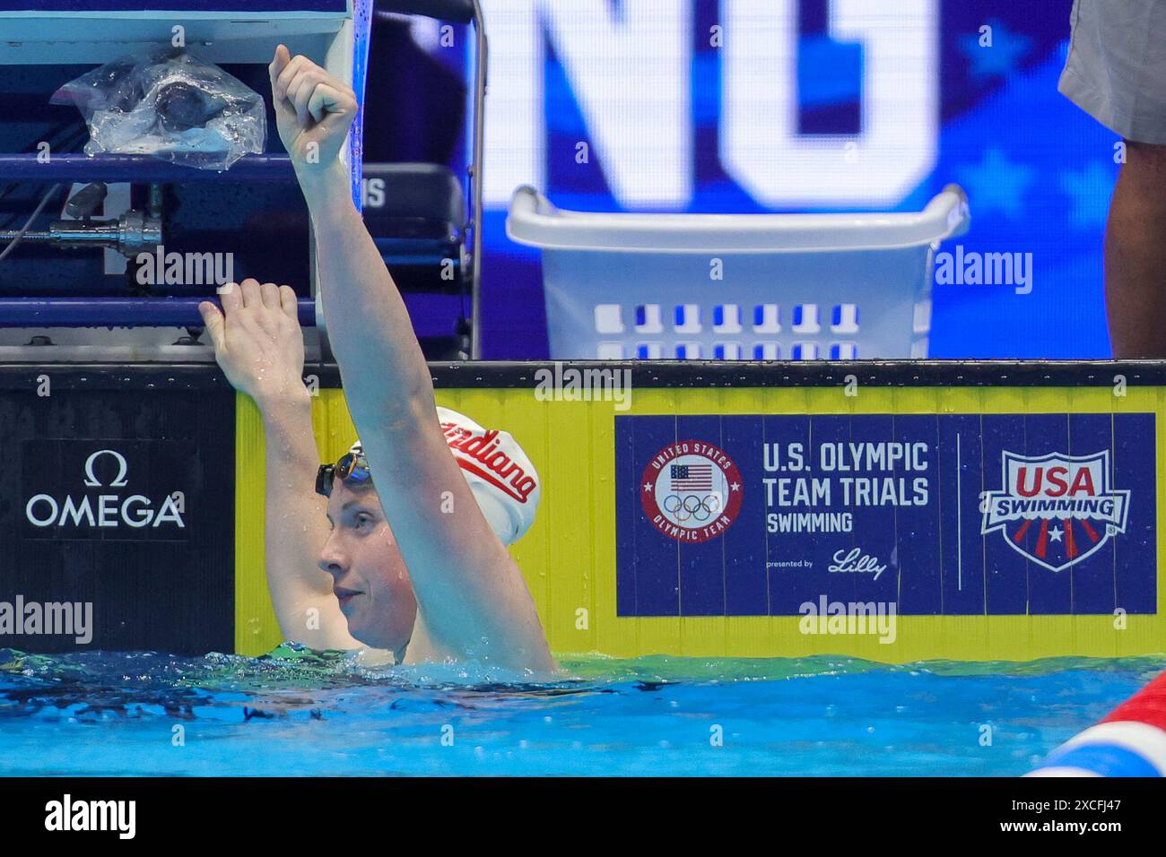 Indianapolis, Indiana, USA. 16th June, 2024. LILLY KING (INDIANA SWIM ...