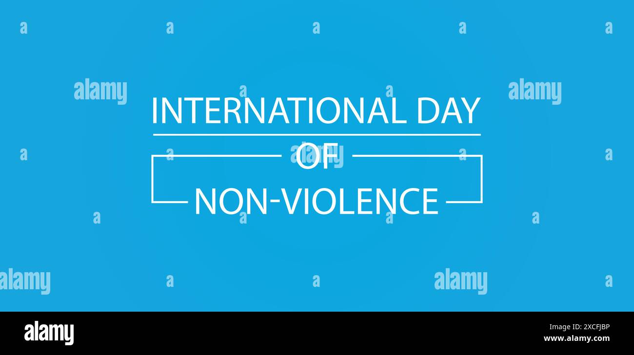 Celebrating International Day of Non Violence with Stylish Text Design ...