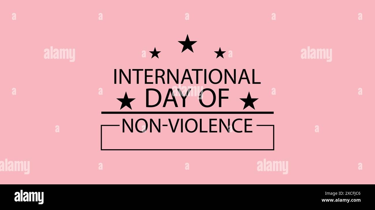 Celebrating International Day of Non Violence with Stylish Text Design ...