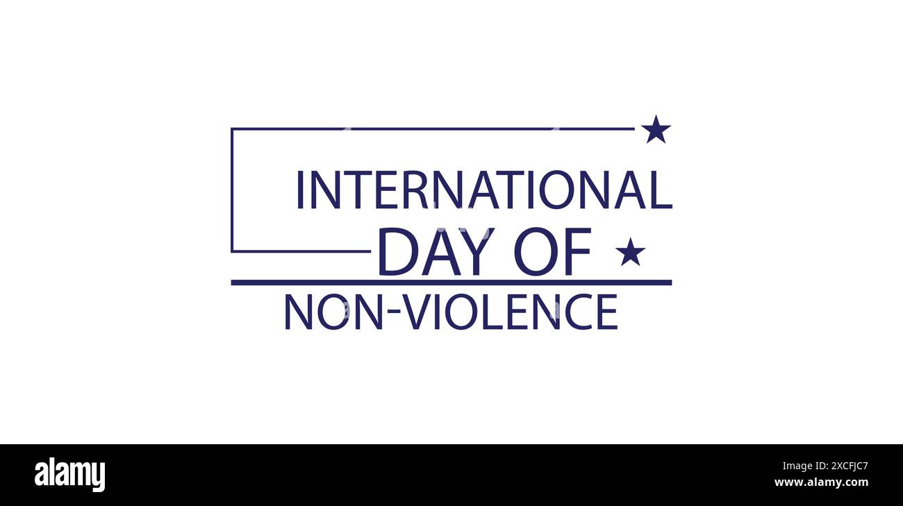 Celebrating International Day of Non Violence with Stylish Text Design ...