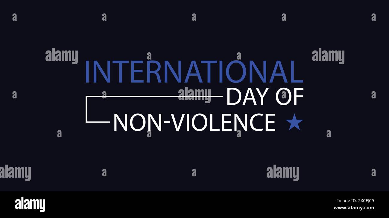 Celebrating International Day of Non Violence with Stylish Text Design ...