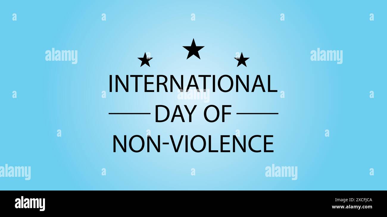 Celebrating International Day of Non Violence with Stylish Text Design ...