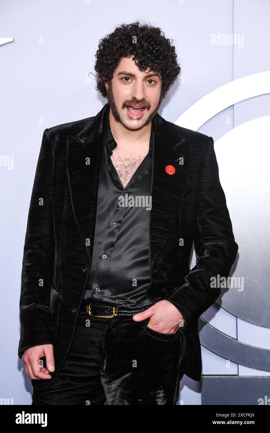 Eli Gelb walking on the red carpet at the 77th Annual Tony Awards held ...