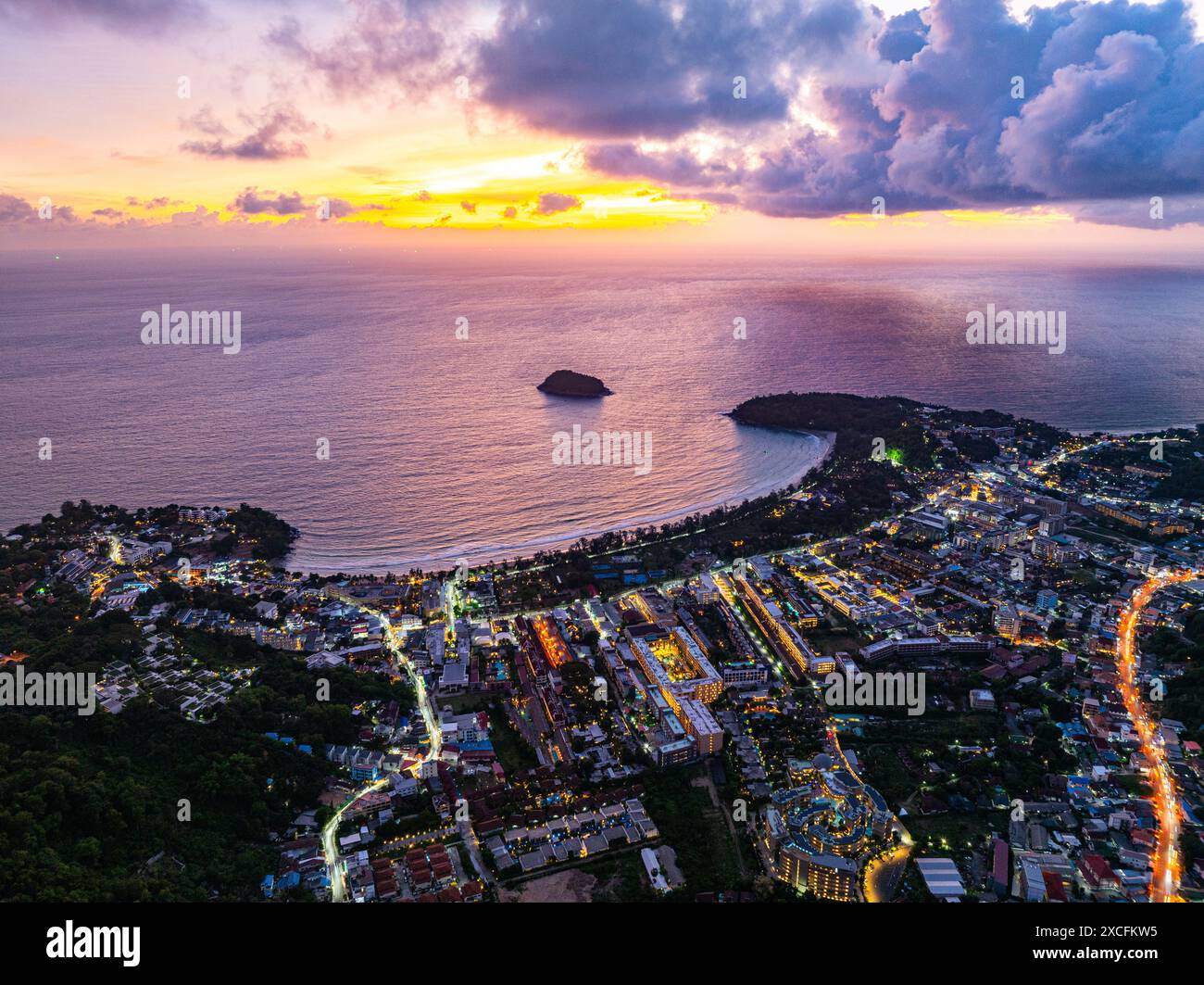 Aerial night video view on hi-res stock photography and images - Alamy