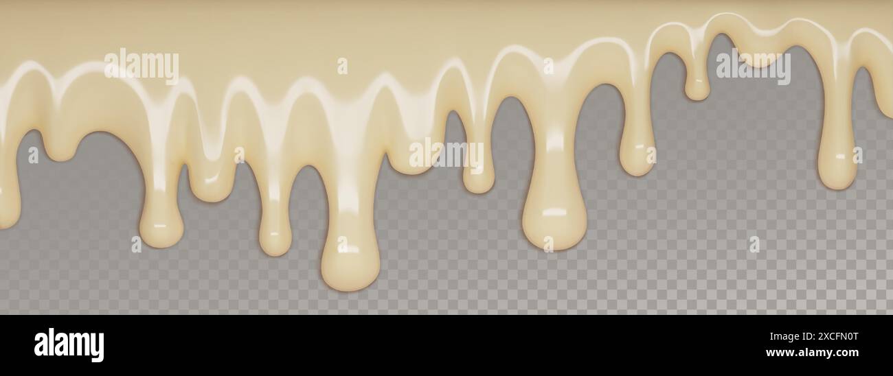 Beige liquid substance isolated on transparent background. Vector ...