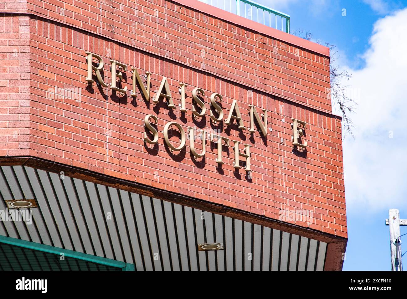 Renaissance South apartment building sign on Morris Street in downtown ...