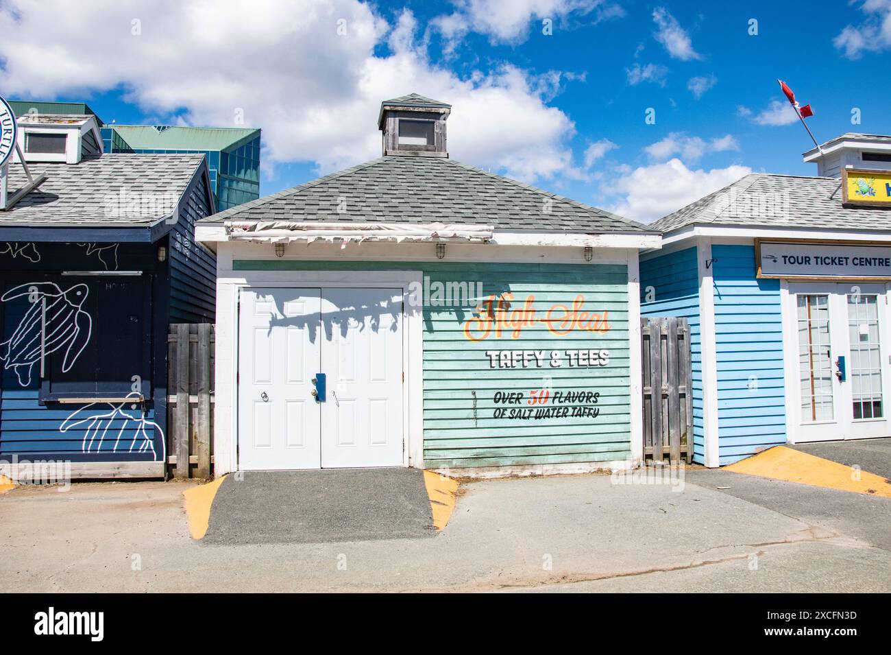 High Seas Taffy & Tees shop at the waterfront boardwalk in Halifax ...