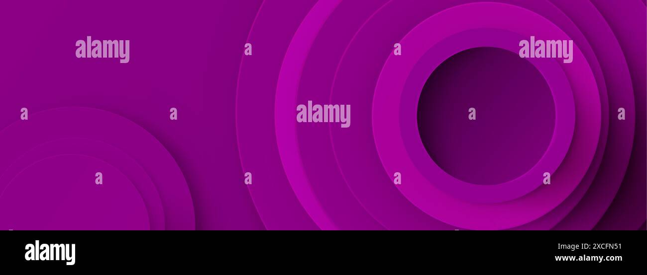 Circular cut paper layers background. Realistic 3d vector geometric ...
