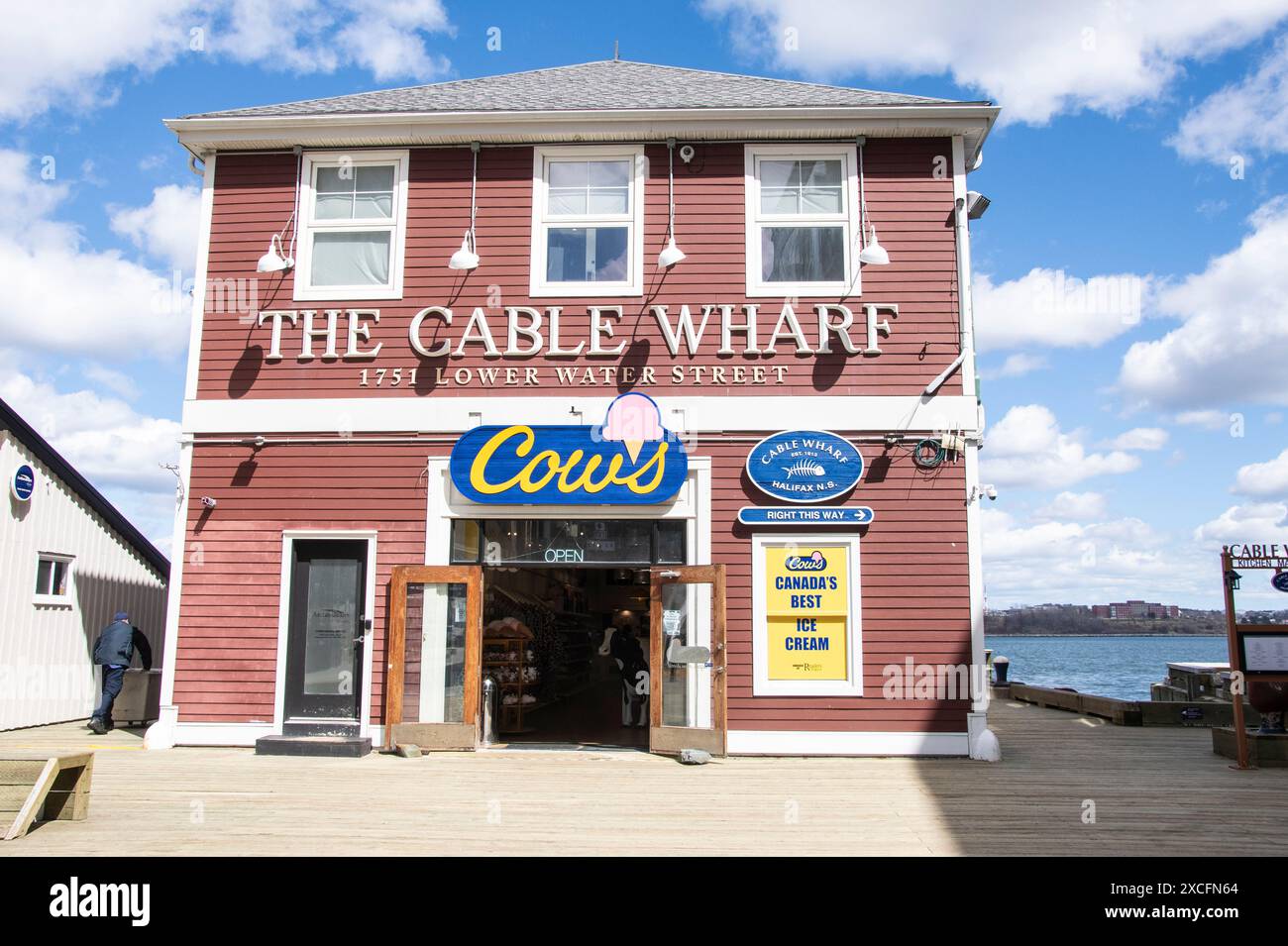 Cable Wharf building on the waterfront boardwalk in Halifax, Nova ...