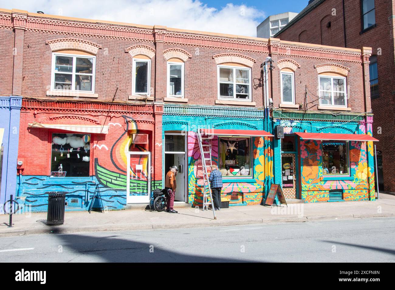 Black Market hippy psychedelic mural in downtown Halifax, Nova Scotia ...