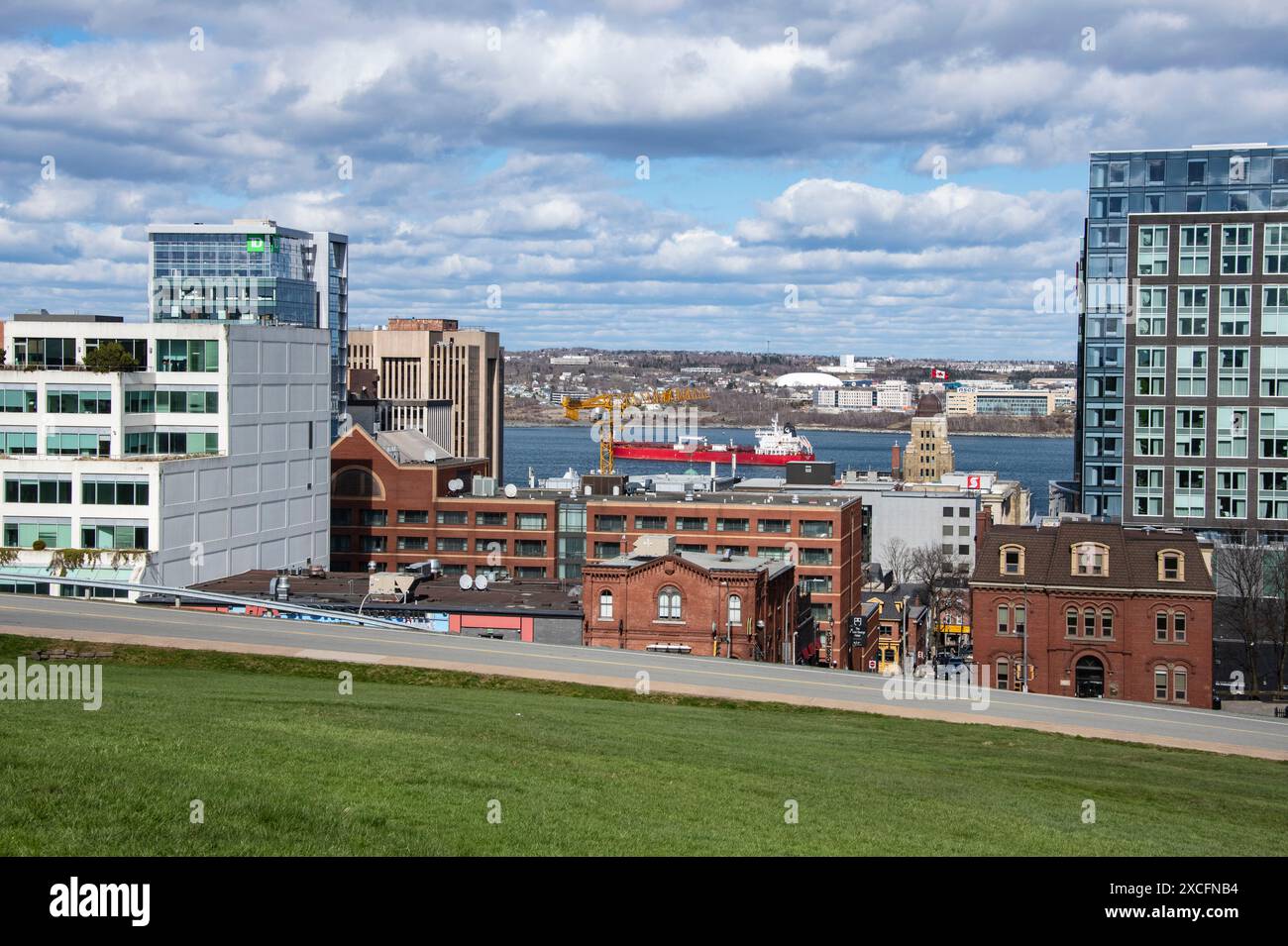 View of downtown Halifax from the Citadel in Nova Scotia, Canada Stock ...