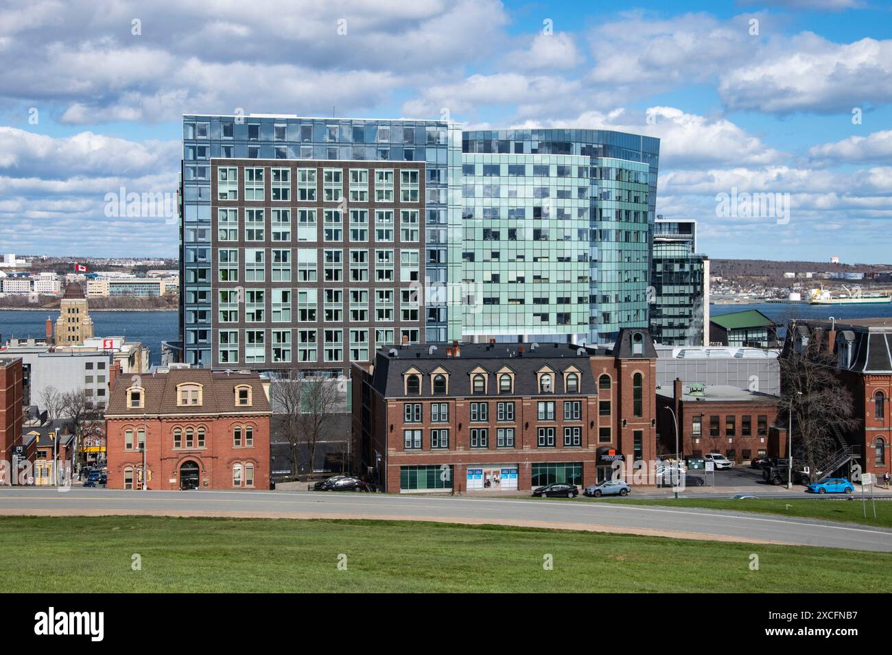 View of downtown Halifax from the Citadel in Nova Scotia, Canada Stock ...