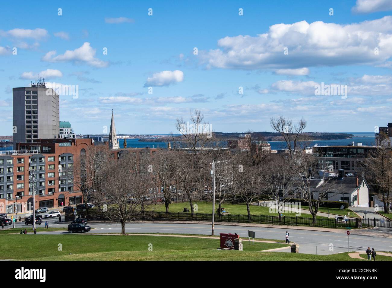 View of downtown Halifax from the Citadel in Nova Scotia, Canada Stock ...