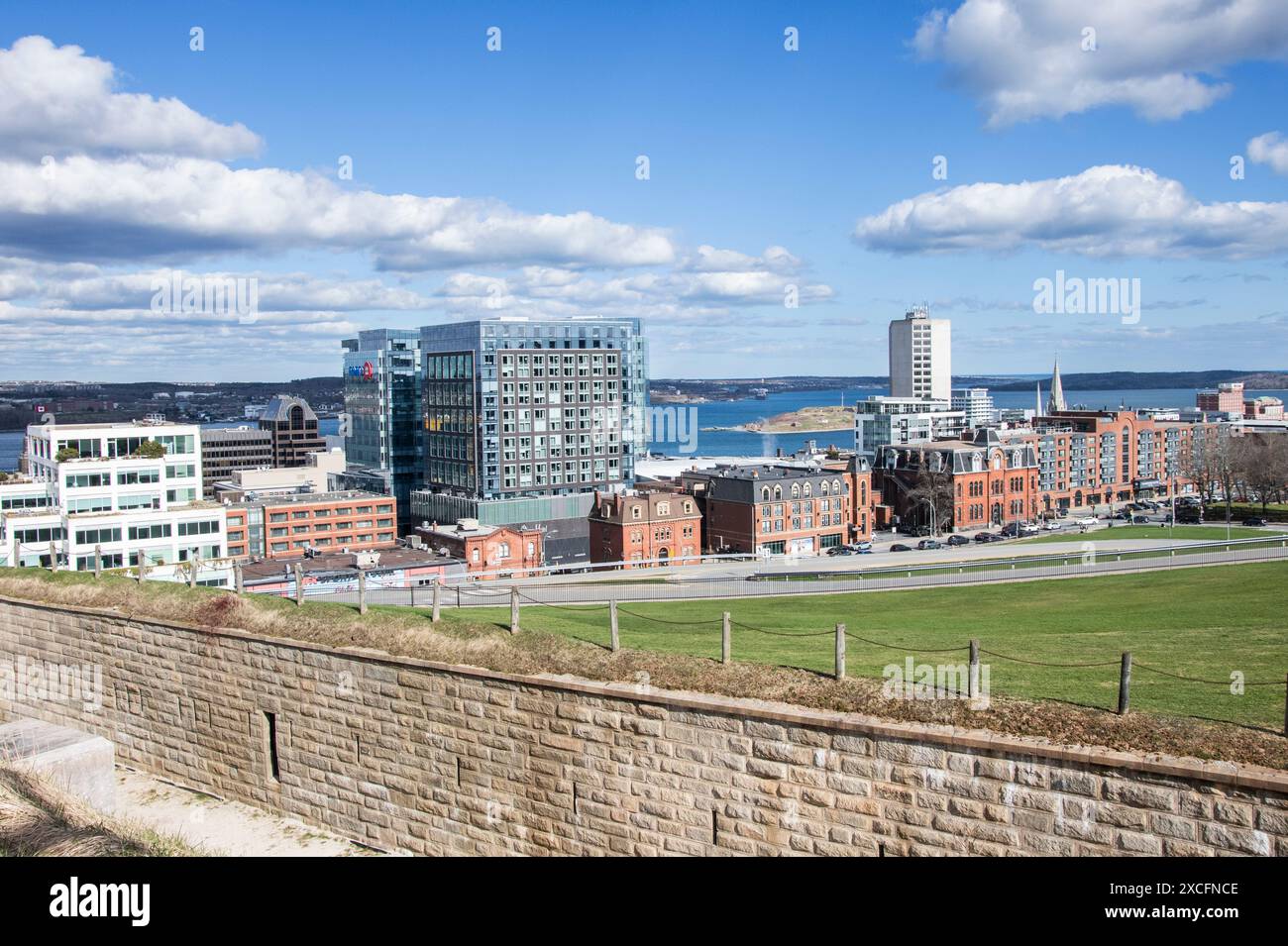 View of downtown Halifax from the Citadel in Nova Scotia, Canada Stock ...