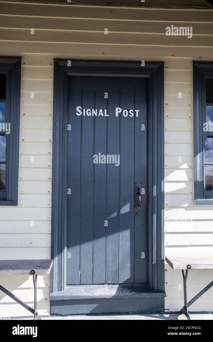 Signal post sign at the Citadel in downtown Halifax, Nova Scotia ...
