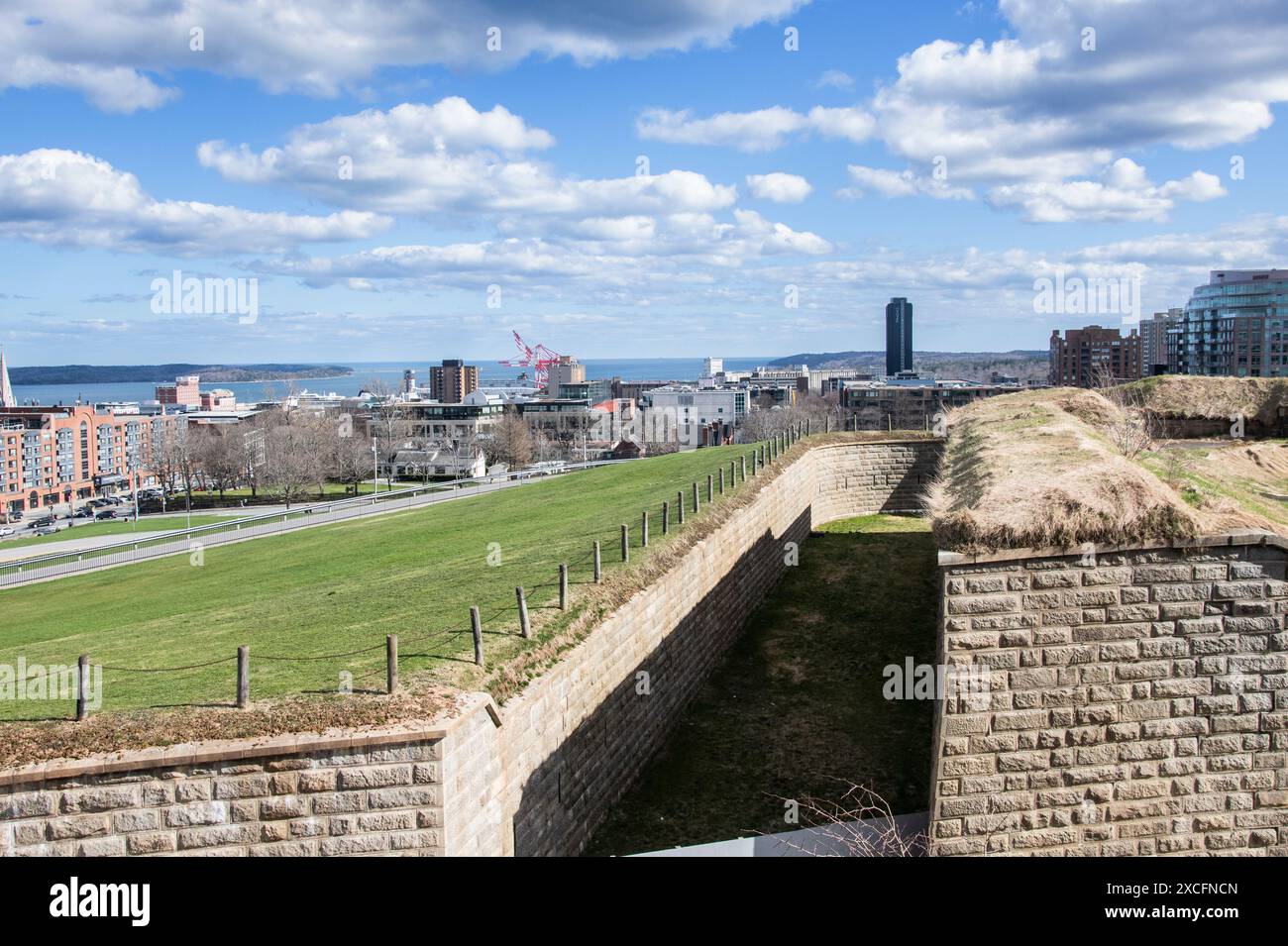 Citadel walls in downtown Halifax, Nova Scotia, Canada Stock Photo - Alamy