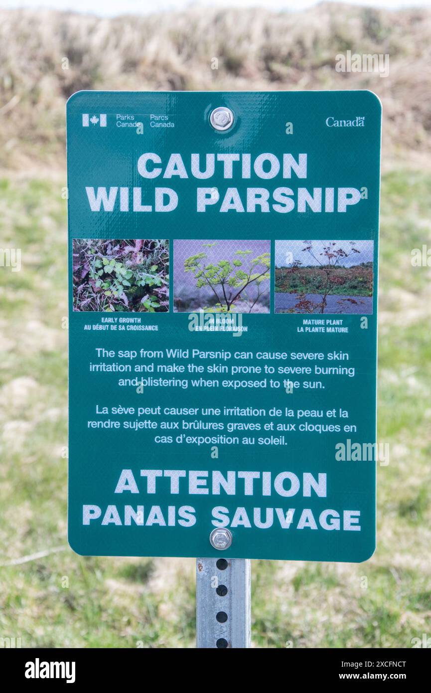 Parks canada warning sign hi-res stock photography and images - Alamy