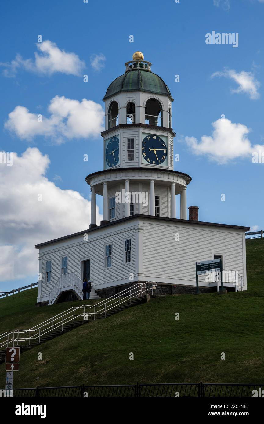 The Town Clock on the Citadel hill in downtown Halifax, Nova Scotia ...