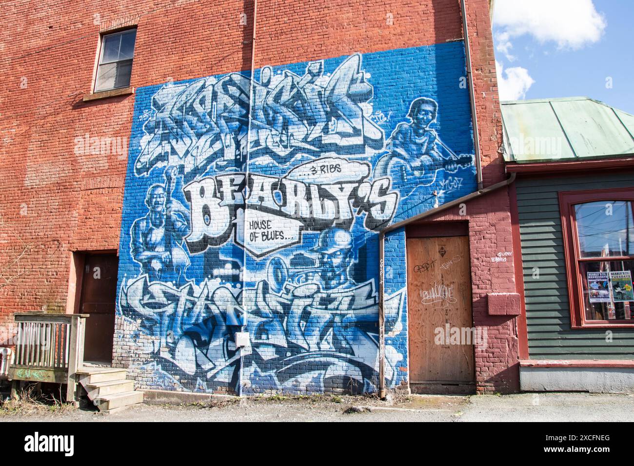 Bearly’s House of Blues Mural on Barrington Street in downtown Halifax ...