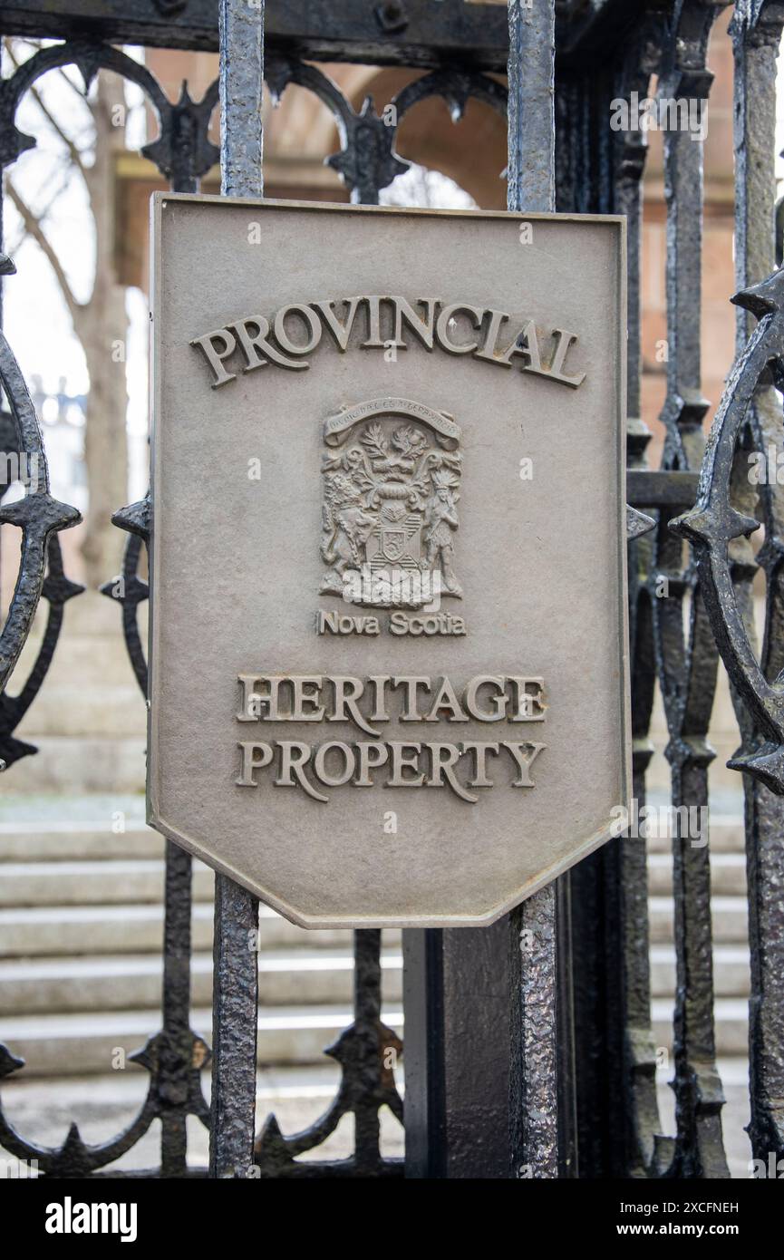 Provincial Heritage Property sign at the Old Burying Ground cemetery on ...