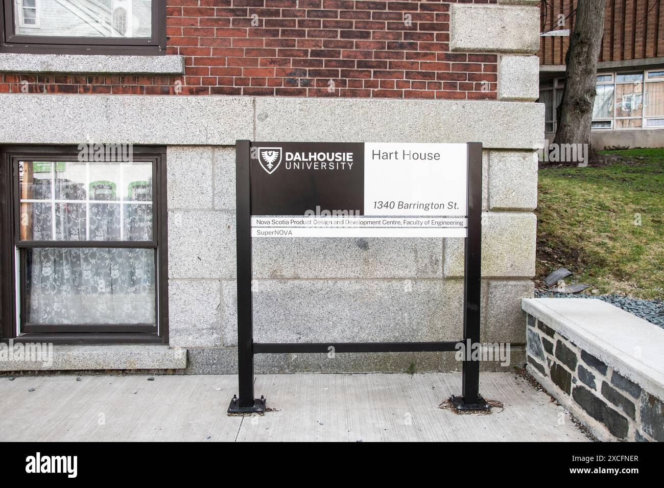 Dalhousie University Hart House sign on Barrington Street in downtown ...