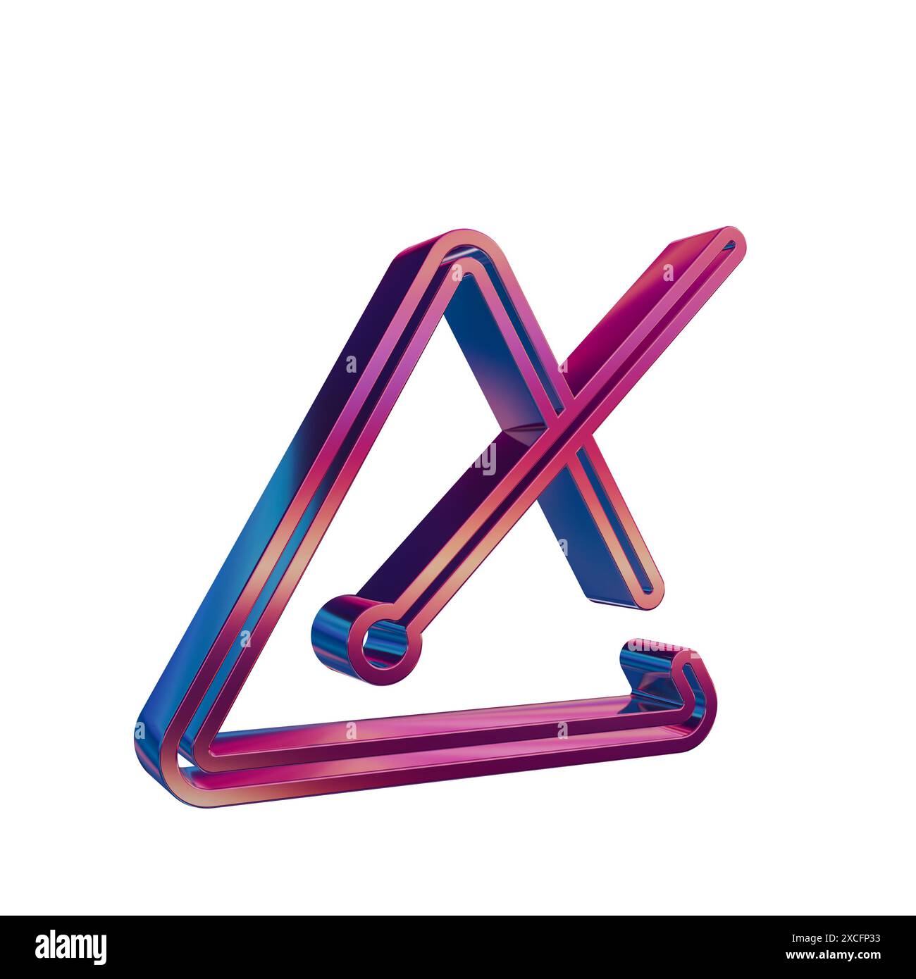 Neon triangle light Cut Out Stock Images & Pictures - Alamy