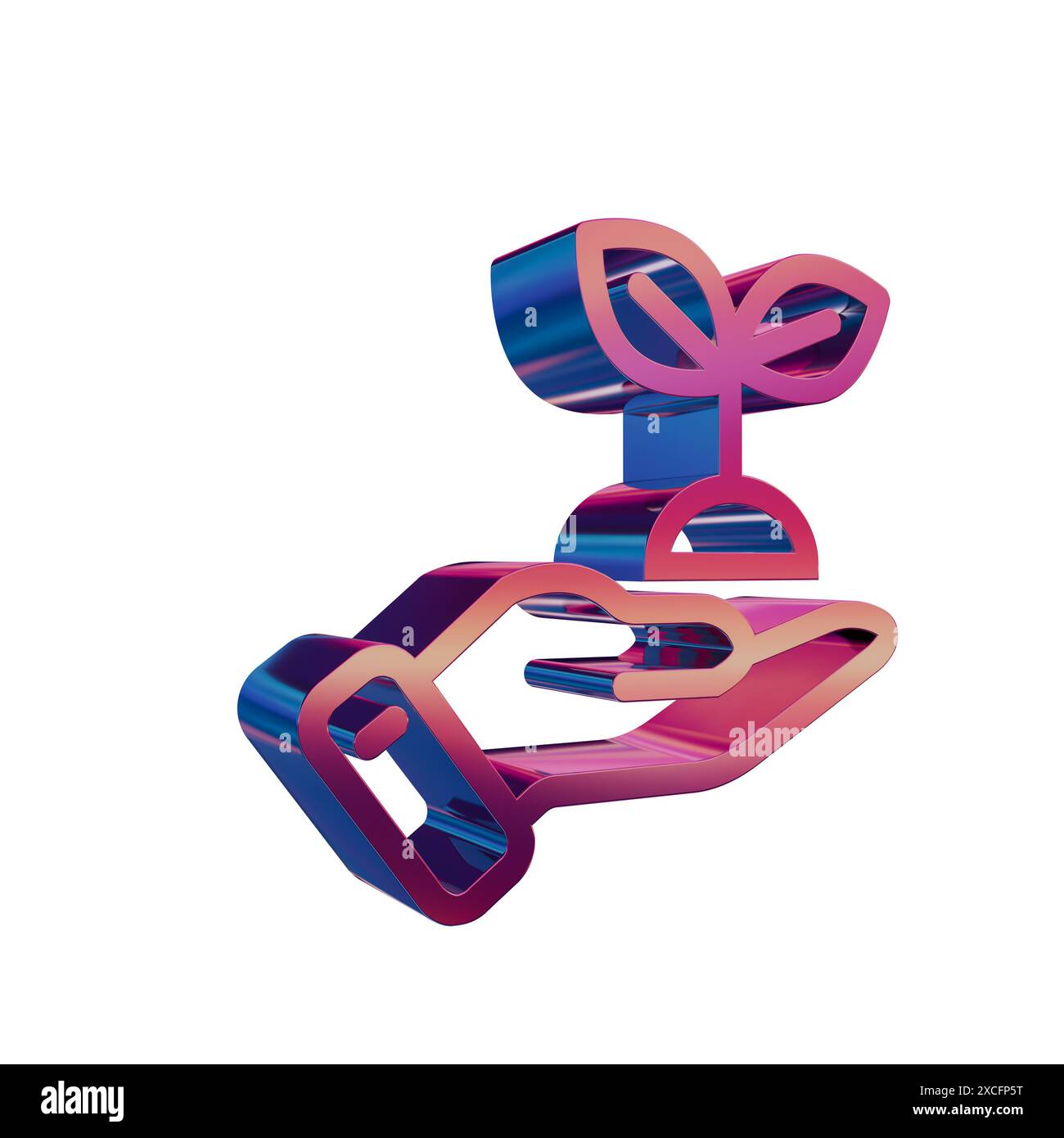 Neon light icon recycling hi-res stock photography and images - Alamy