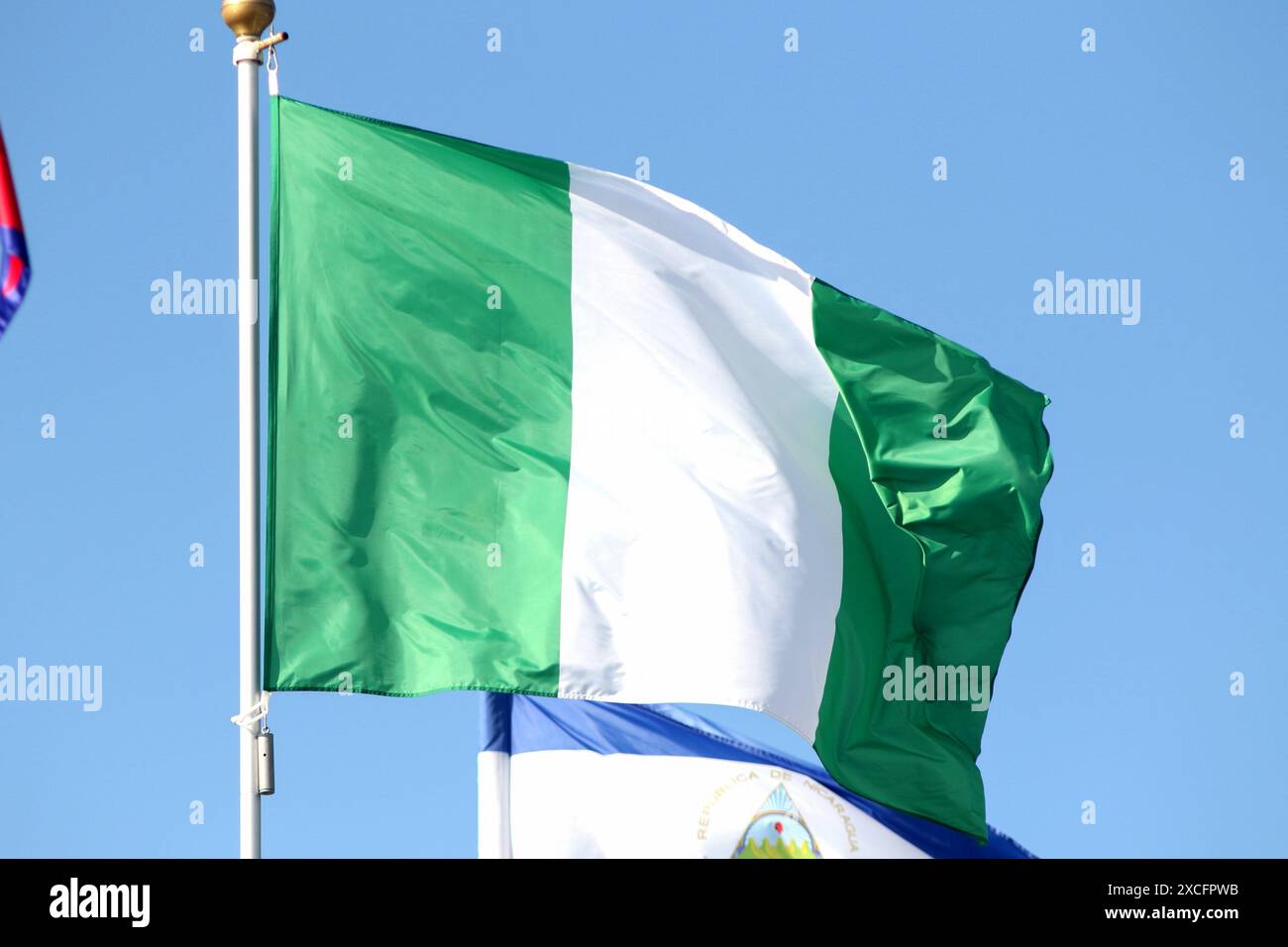 Saint Petersburg, Russia. 09th June, 2024. The flag of the Federal ...