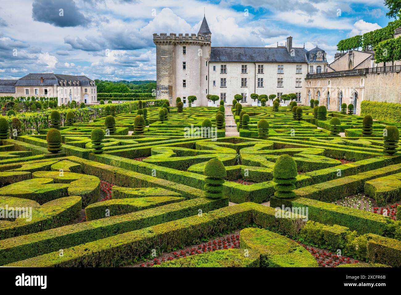CHATEAU DE VILLANDRY (11th C REBUILT 1532-1536) VILLANDRY FRANCE Stock ...