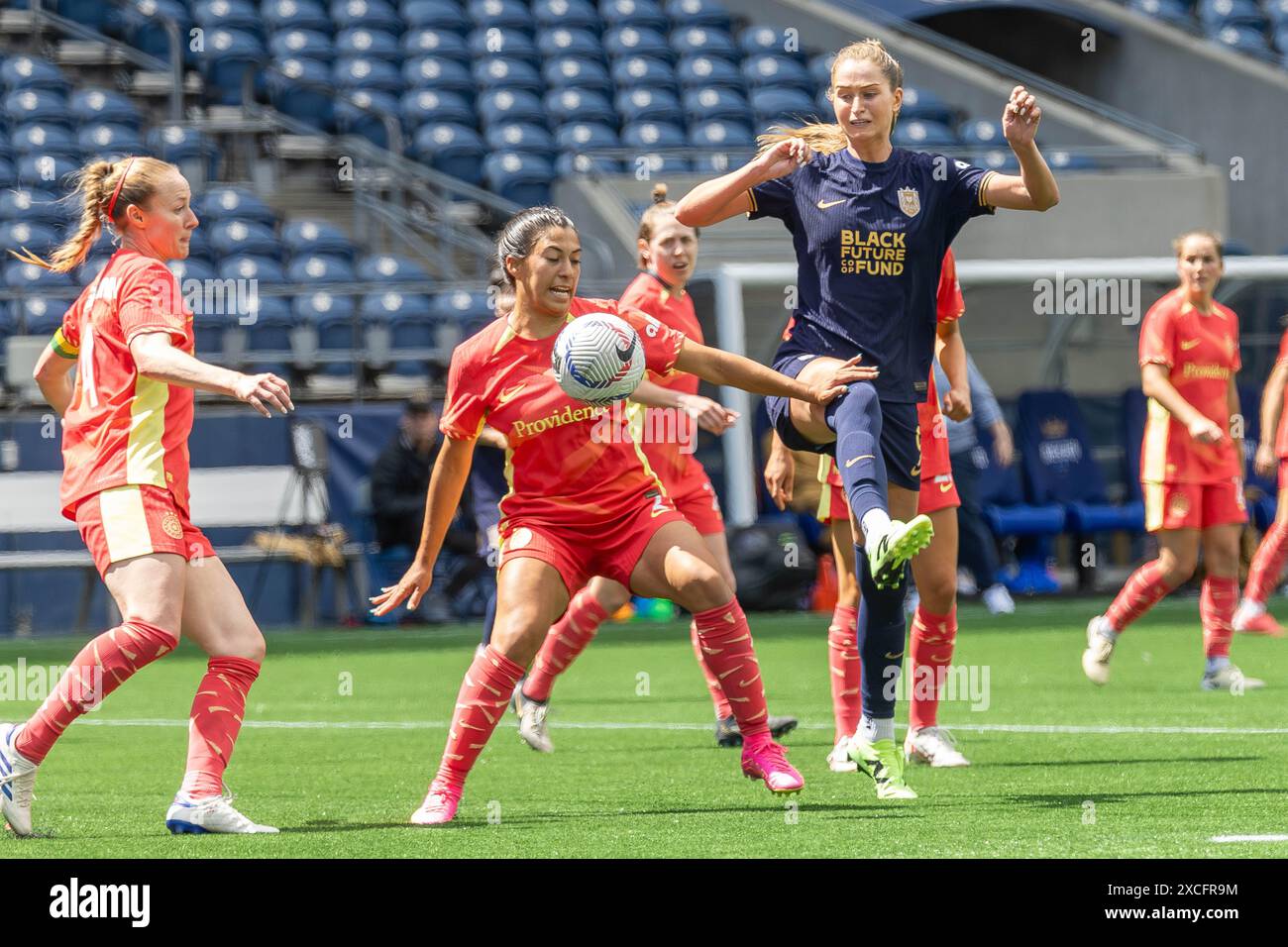Seattle, Washington, USA. 16th June, 2024. Portland Thorn player REYNA ...