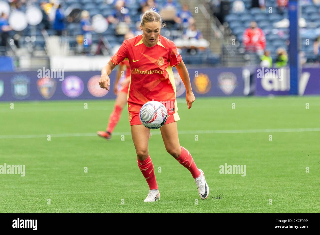Seattle, Washington, USA. 16th June, 2024. Portland Thorn player MARIE ...
