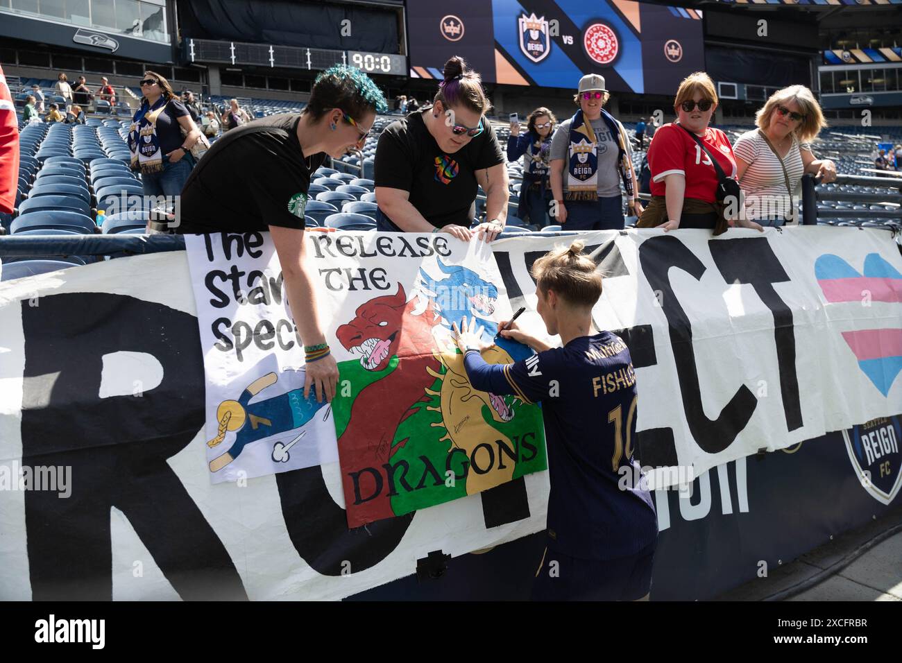 Seattle, Washington, USA. 16th June, 2024. Seattle Reign player JESS ...