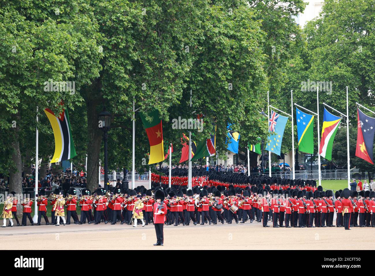 London UK 15th June UK Trooping the Colour Stock Photo - Alamy