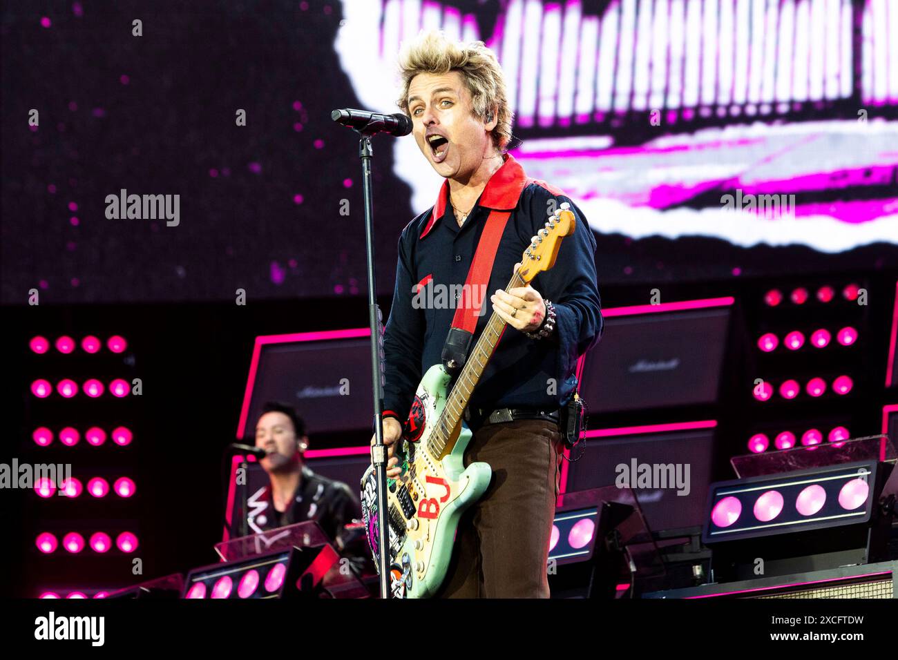 Billie Joe Armstrong of Green Day performs live in concert during the ...