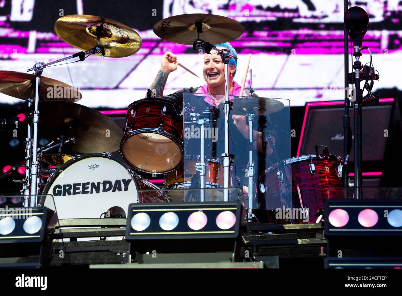 Tre Cool of Green Day performs live in concert during the IDays ...