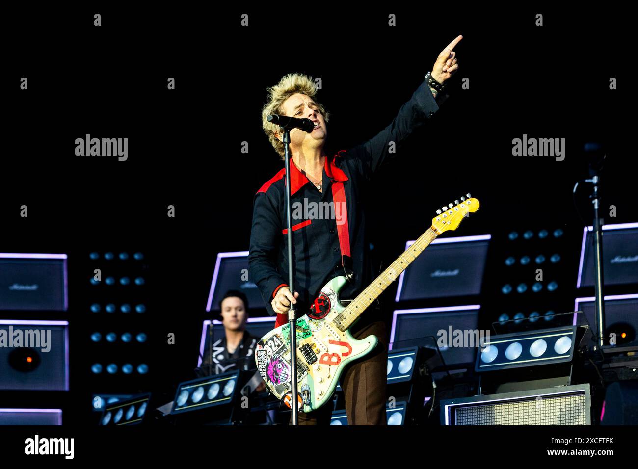 Billie Joe Armstrong of Green Day performs live in concert during the ...