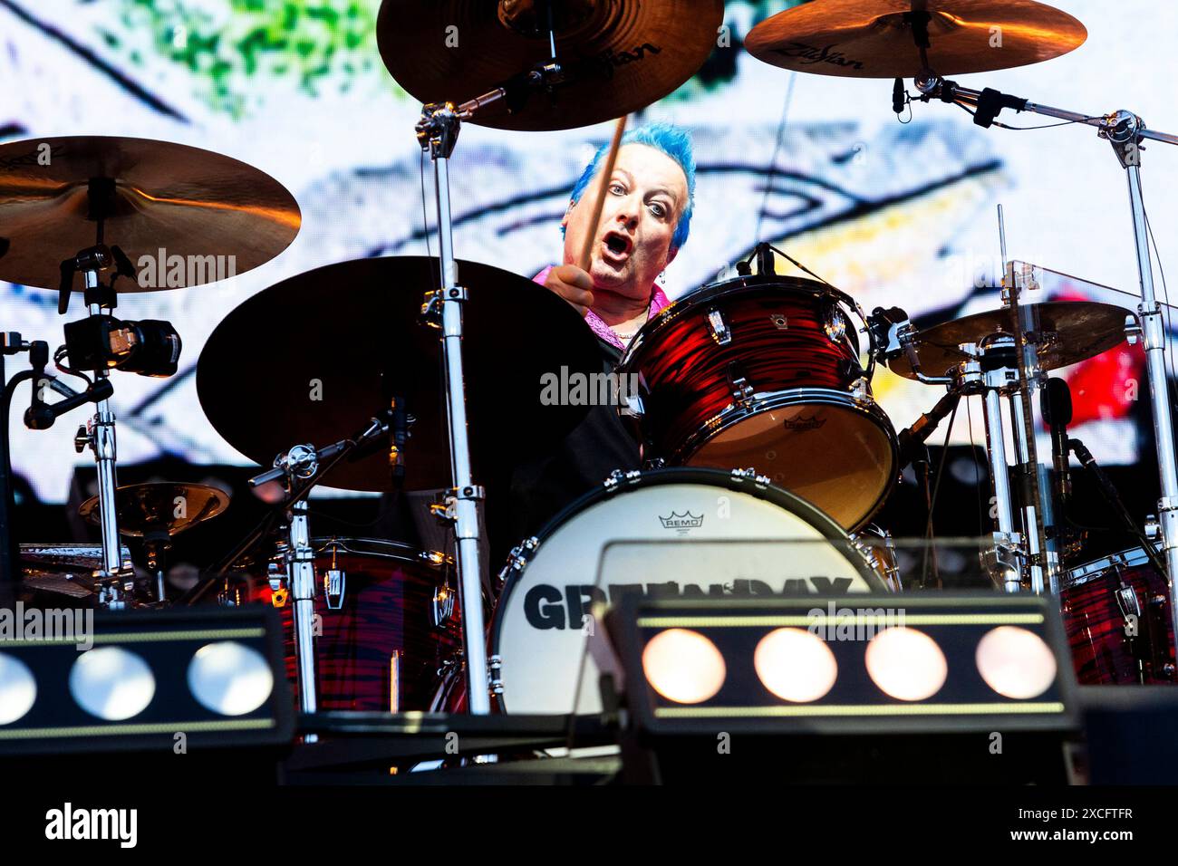 Tre Cool of Green Day performs live in concert during the IDays ...