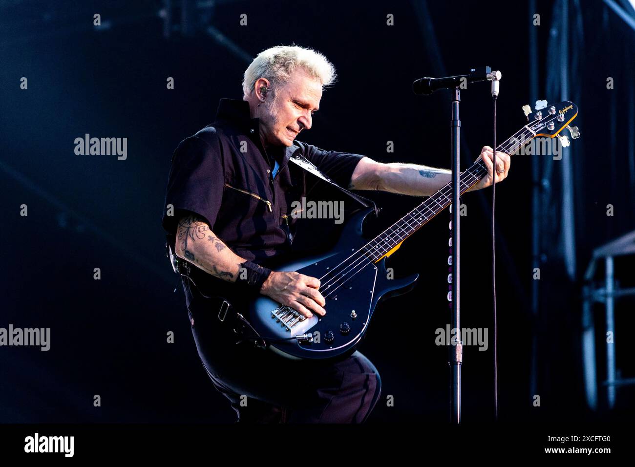 Mike Dirnt of Green Day performs live in concert during the IDays ...